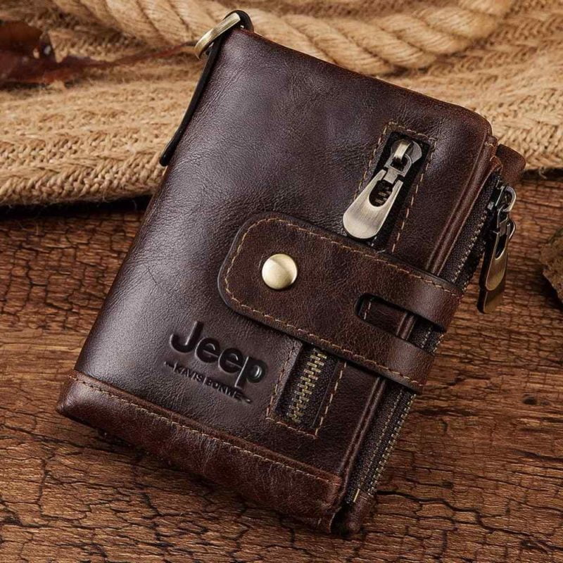 WA85C JEEP Genuine Leather Wallet - Mahir Express